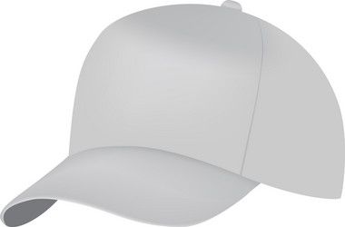 White cap back view mockup realistic style Vector Image