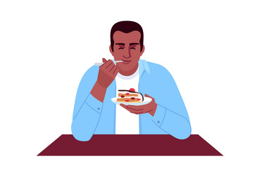 Cartoon Man Eating Cake Vector Images (over 770)