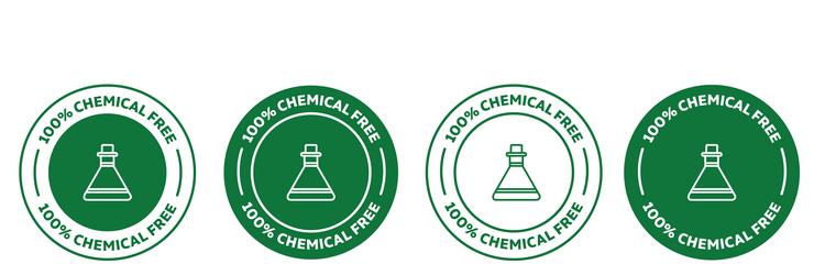 Additives free icon no added green Royalty Free Vector Image