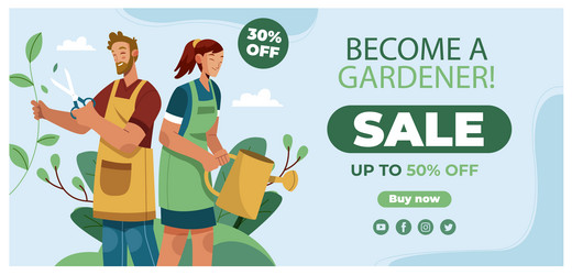 Gardening Banner Vector Images (over 73,000)