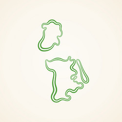 Macau - outline map Royalty Free Vector Image - VectorStock