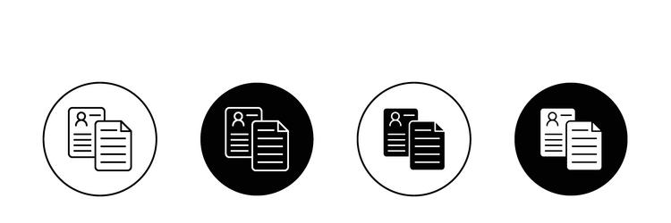 Personal documents icon Royalty Free Vector Image