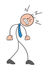 Stickman Yelling Vector Images (55)
