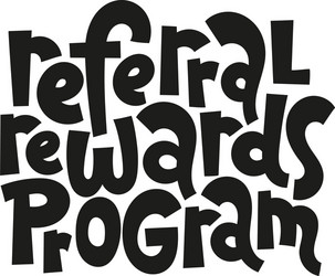 Referral lettering quote Royalty Free Vector Image