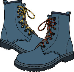 Cartoon work boots Royalty Free Vector Image - VectorStock