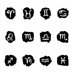 Zodiac signs Royalty Free Vector Image - VectorStock