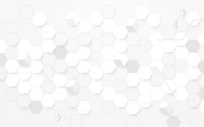 White grey geometric hexagon abstract Royalty Free Vector