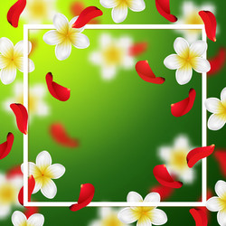 Spring poster with flowers background Royalty Free Vector
