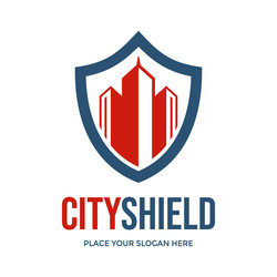 Shield security logo design digital Royalty Free Vector