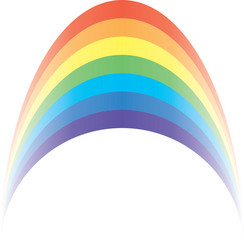 Colorful rainbow arc Royalty Free Vector Image