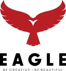 Red eagle logo eagle logo Royalty Free Vector Image