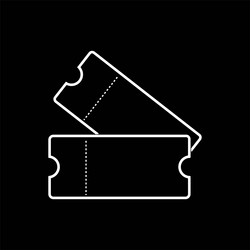 Ticket line art Royalty Free Vector Image - VectorStock