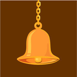 Temple bell Royalty Free Vector Image - VectorStock