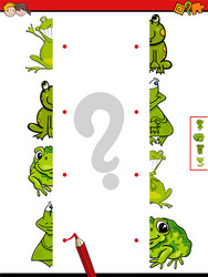 Education game for children match by direction Vector Image