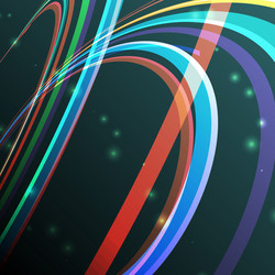 Abstract curving lines ray Royalty Free Vector Image
