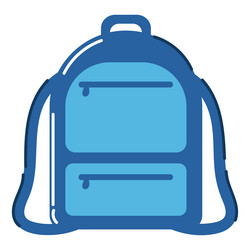 Backpack supply icon Royalty Free Vector Image
