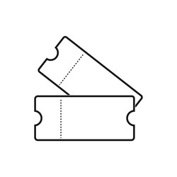 Ticket line art Royalty Free Vector Image - VectorStock