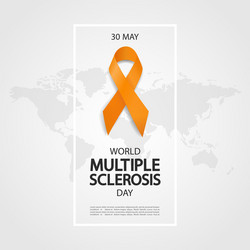 World multiple sclerosis day Royalty Free Vector Image