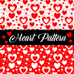 Seamless red pattern with hearts valentines day Vector Image