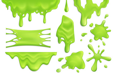 Slime realistic set Royalty Free Vector Image - VectorStock