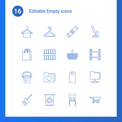 Empty icons Royalty Free Vector Image - VectorStock