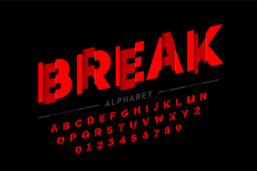 Damaged font design Royalty Free Vector Image - VectorStock