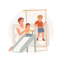 Jungle gym isolated cartoon Royalty Free Vector Image