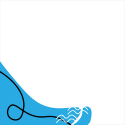 Liquid corner bubble Royalty Free Vector Image