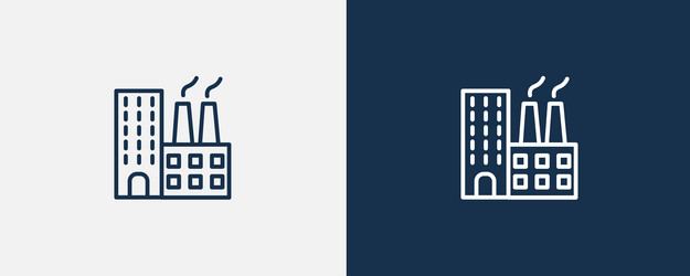 Industrial park icon thin light regular bold Vector Image