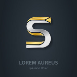 Double s iconletter icon logo design template Vector Image