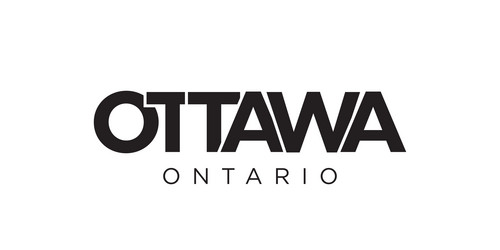 Ottawa in the canada emblem design features Vector Image