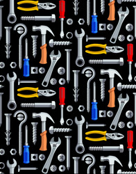 Repair tools flat icons set Royalty Free Vector Image