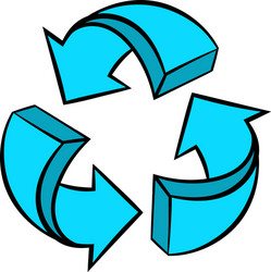 Cartoon image of repeat icon Royalty Free Vector Image