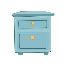 Storage file cabinet cartoon Royalty Free Vector Image
