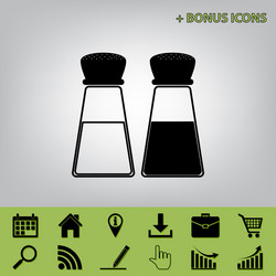 Salt and pepper sign Royalty Free Vector Image