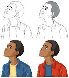 African man cartoon character Royalty Free Vector Image