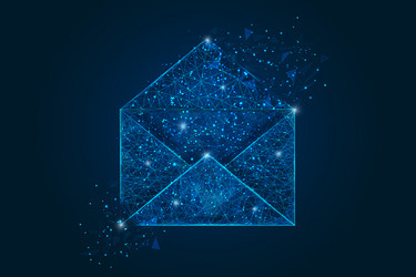 Abstract isolated image of a letter mail Vector Image