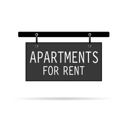 Rooms for rent sign Royalty Free Vector Image - VectorStock