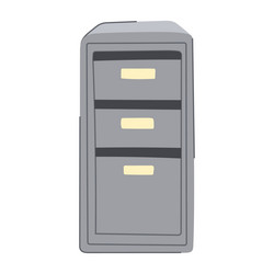 Catalog file cabinet cartoon Royalty Free Vector Image