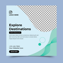 Explore destinatons modern travel vacation tourism
