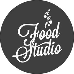 Printing studio logo company sign white Royalty Free Vector