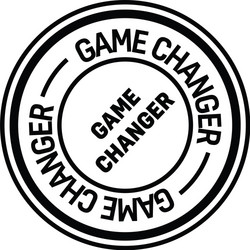 Game changer stamp on white Royalty Free Vector Image