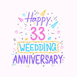 33 Years Anniversary Vector Images (over 380)