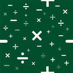 Mathematics seamless pattern math background Vector Image
