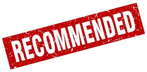 Not recommended rubber stamp Royalty Free Vector Image