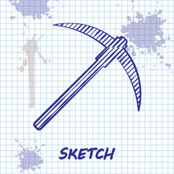 Pickaxe Sketch Vector Images (over 300)