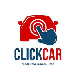 Click car logo template this design use vehicle Vector Image