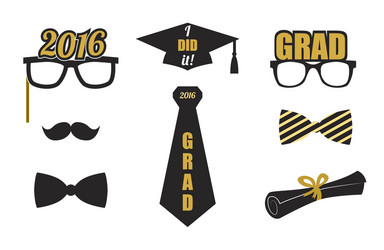 Graduates students college student in graduation Vector Image