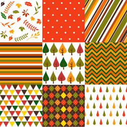 Thanksgiving autumn seamless background Royalty Free Vector