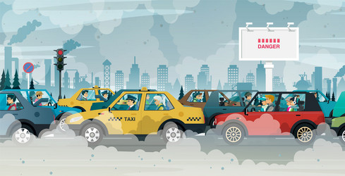 Traffic Pollution Vector Images (over 3,000)